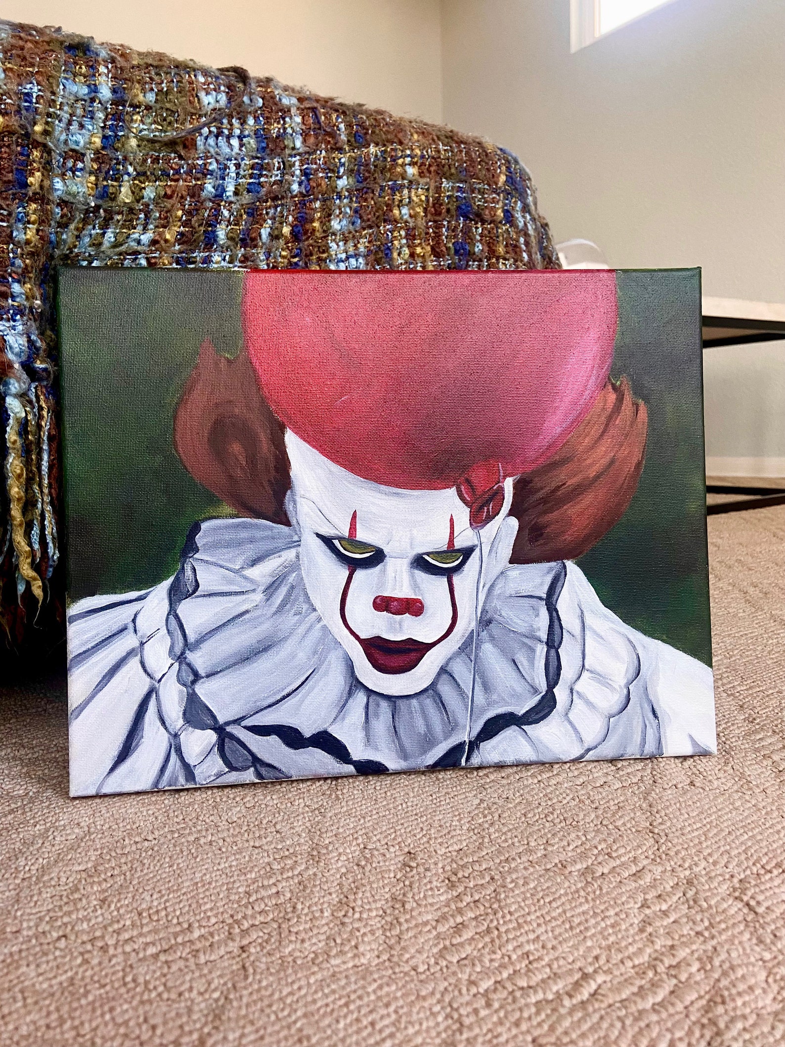 Pennywise Portrait: it Stephen King Clown Acrylic - Etsy