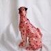 Small Pink Leopard Resin Statue Mid-century Inspired Big Cat Animal ...
