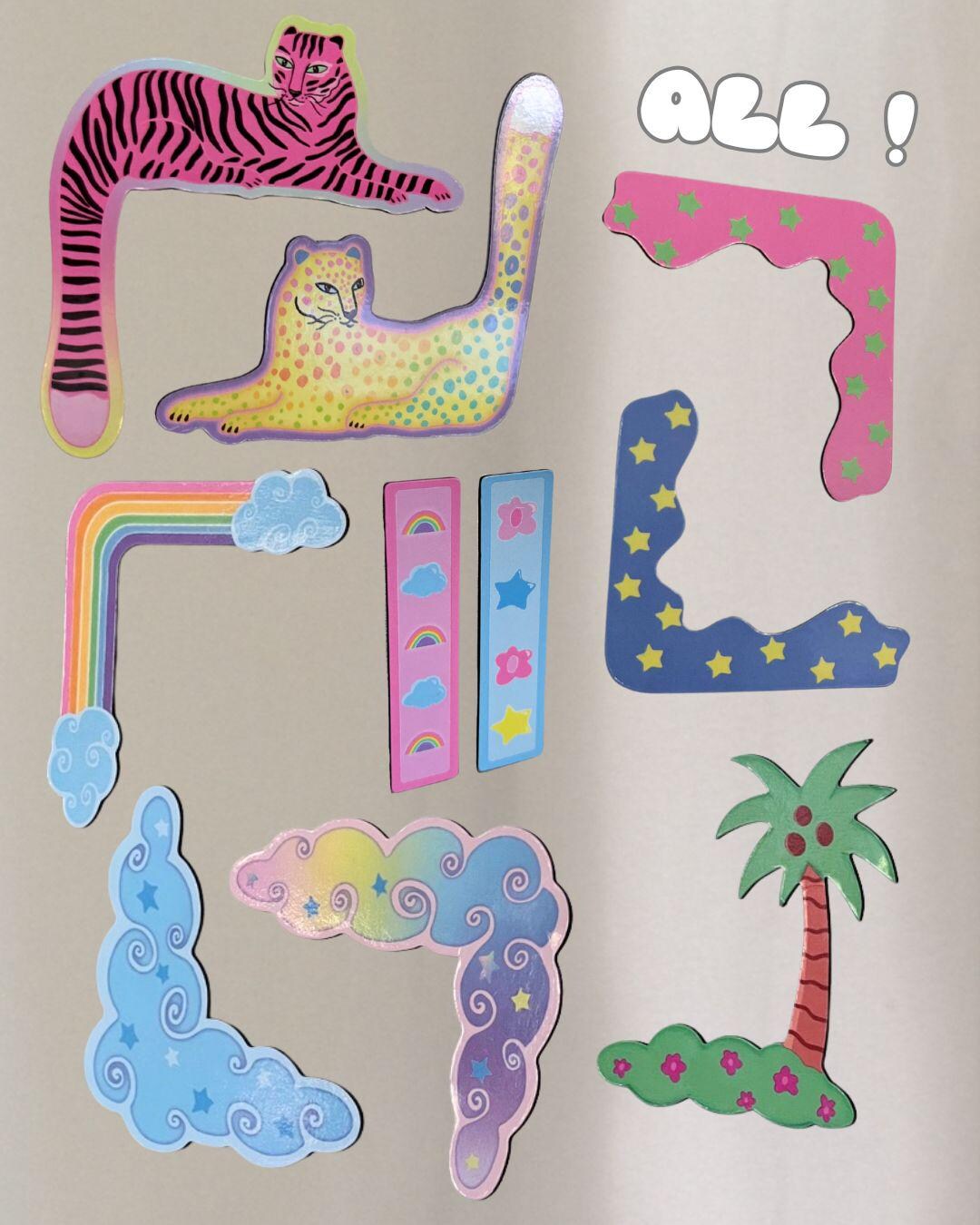Y2K Corner Frame Magnets – Cute Magnetic Photo Corners for Fridge ...