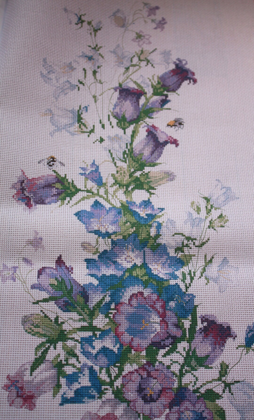 Bluebell Stamped Needlepoint Cross Stitch Embroidery - Etsy