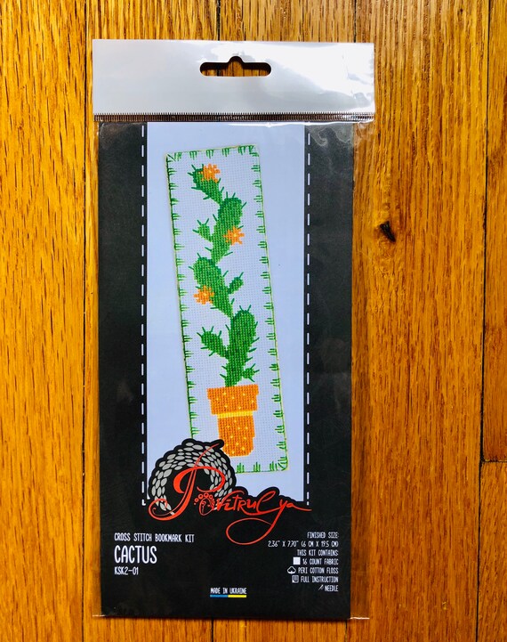 Cactus Succulent Needlepoint Cross Stitch Embroidery Kit | Etsy