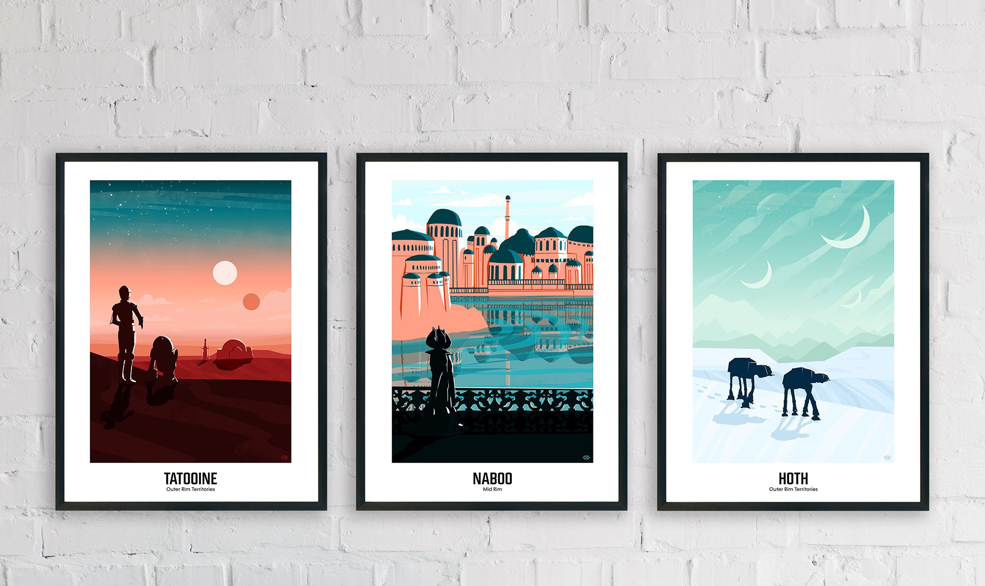 Naboo Minimalist Serie Poster | Etsy