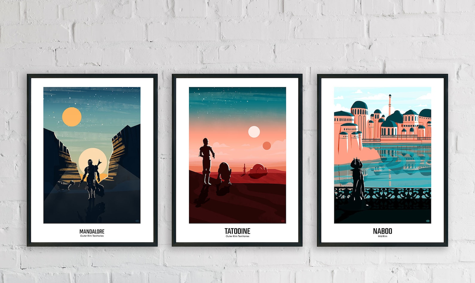 Naboo Minimalist Serie Poster | Etsy