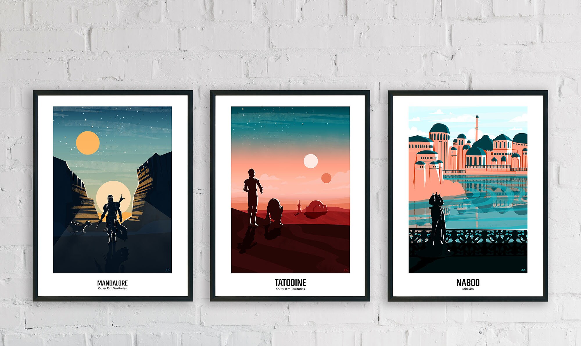 Naboo Minimalist Serie Poster | Etsy