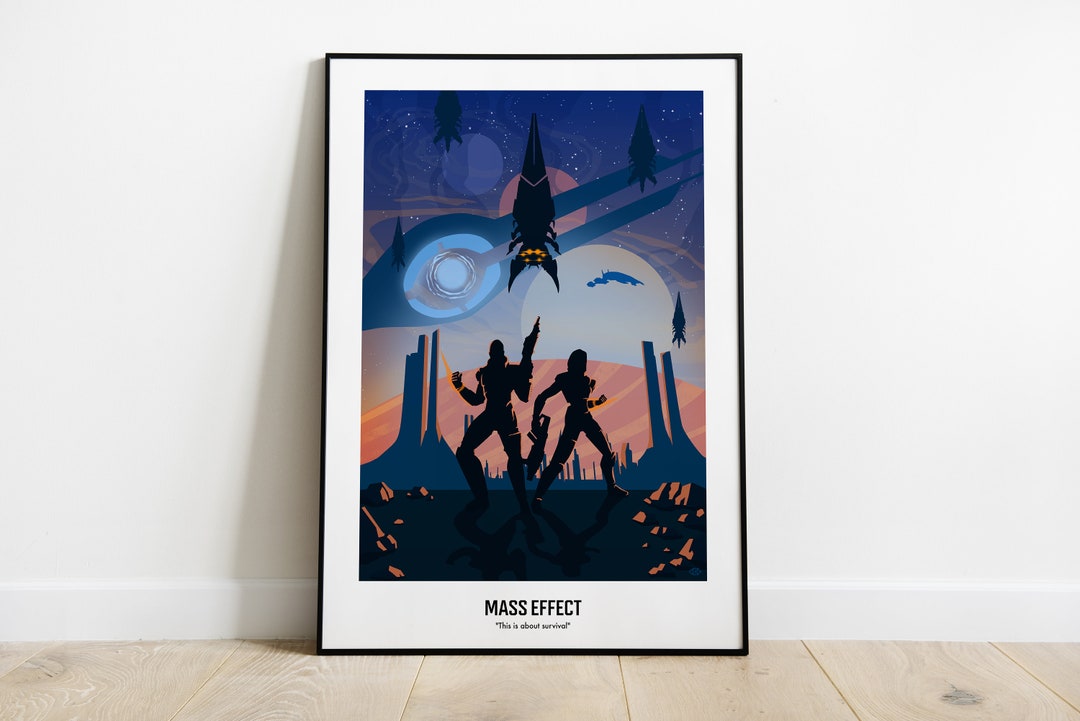 Inspired by Mass Effect - Minimalist Poster - Etsy
