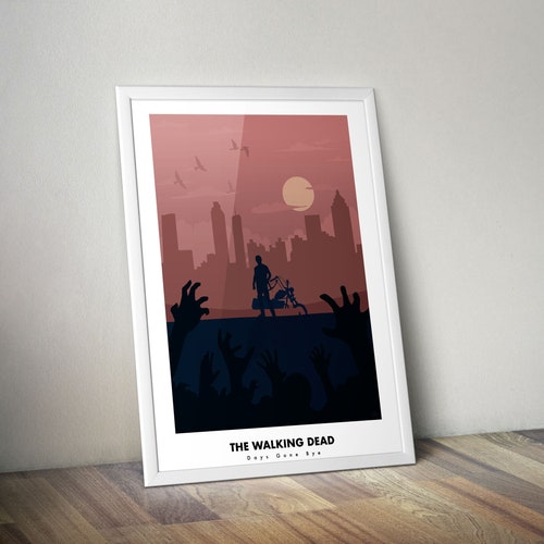 The Walking Dead Poster Minimalist TWD Print - Etsy