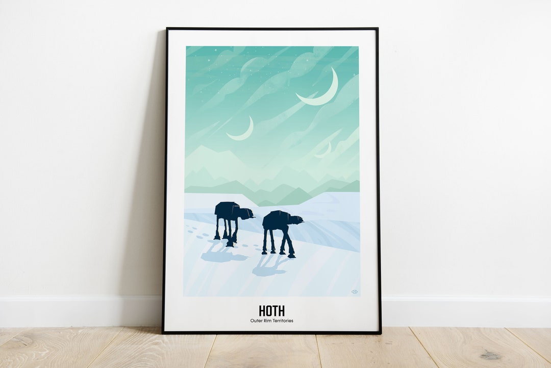 Hoth - Minimalist Serie Poster - Etsy