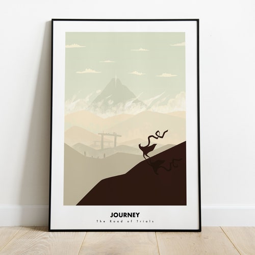 Journey Art Print Video Game Poster Landscape Design - Etsy