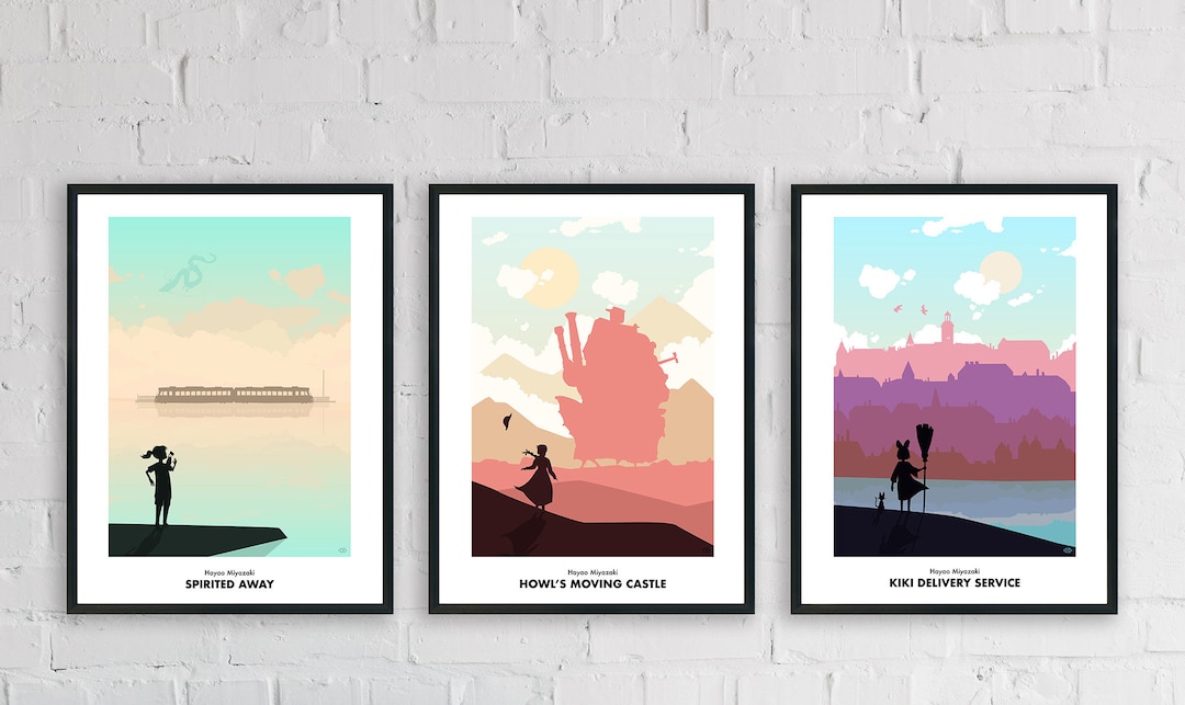 Animation Inspired - Minimalist Posters - Etsy