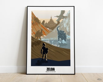 Zelda Botw Poster - Etsy UK