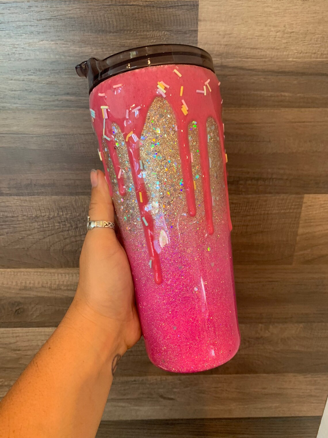 Whatever Sprinkles Your Cupcake Glitter Epoxy Stainless Steel Etsy