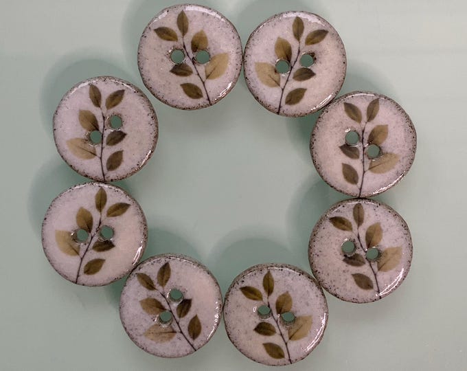 8 Buttons "minimal Design" Green 22 Mm - Etsy