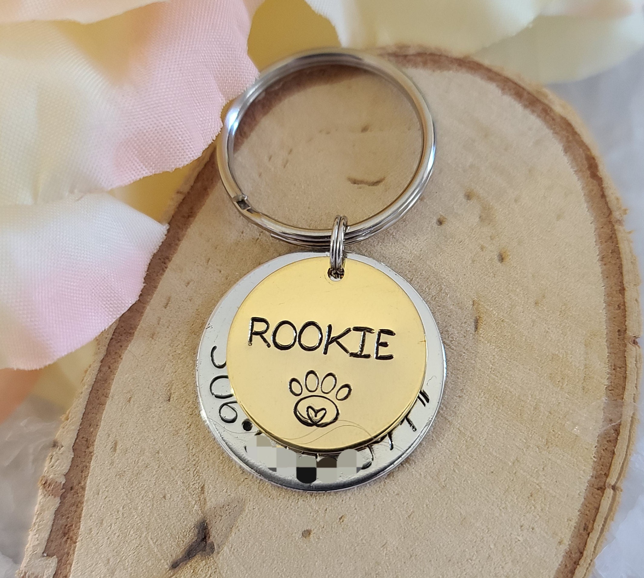 Silver & Gold Personalized Dog Tag/personalized Pet Tag With - Etsy Canada
