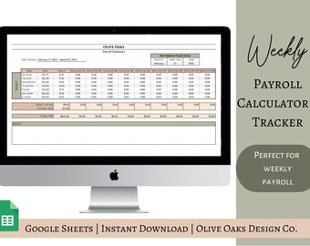 Biweekly Payroll Tracker Spreadsheet Financial Planner Google