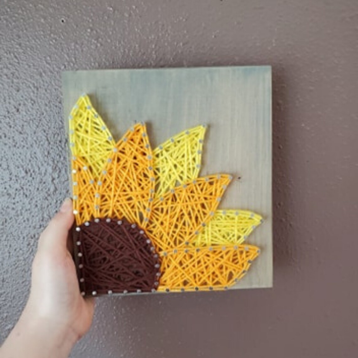 Sunflower String Art | Etsy