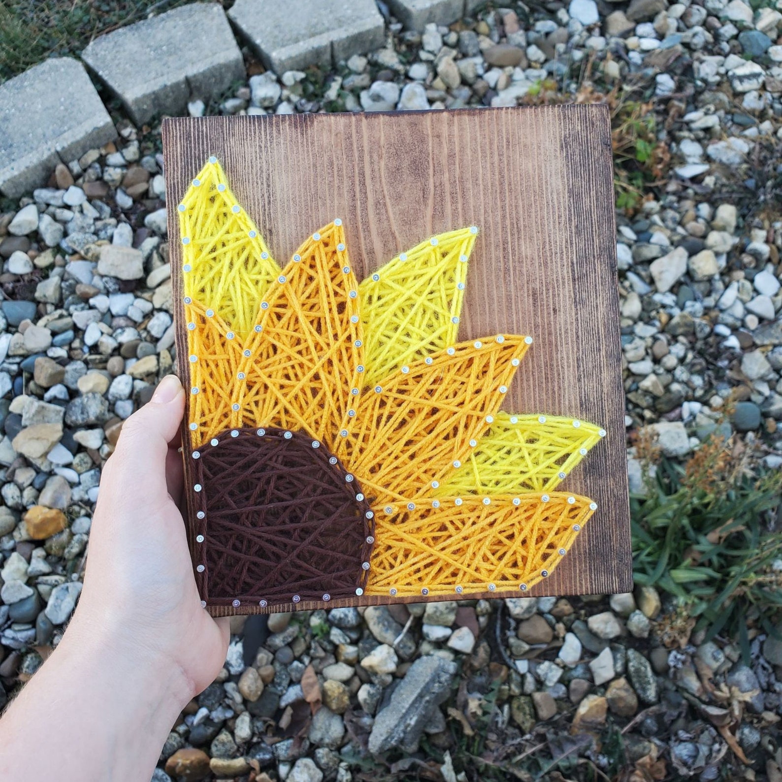 Sunflower String Art | Etsy