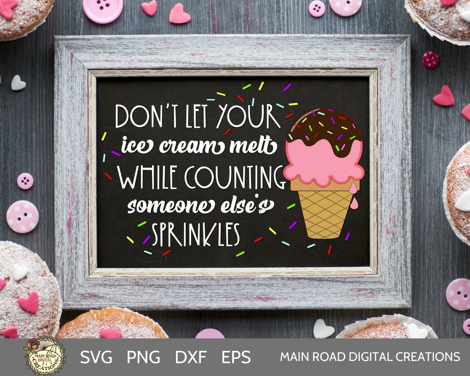 Ice Cream Quote SVG Motivational Saying-don't Let Your Ice Cream Melt ...