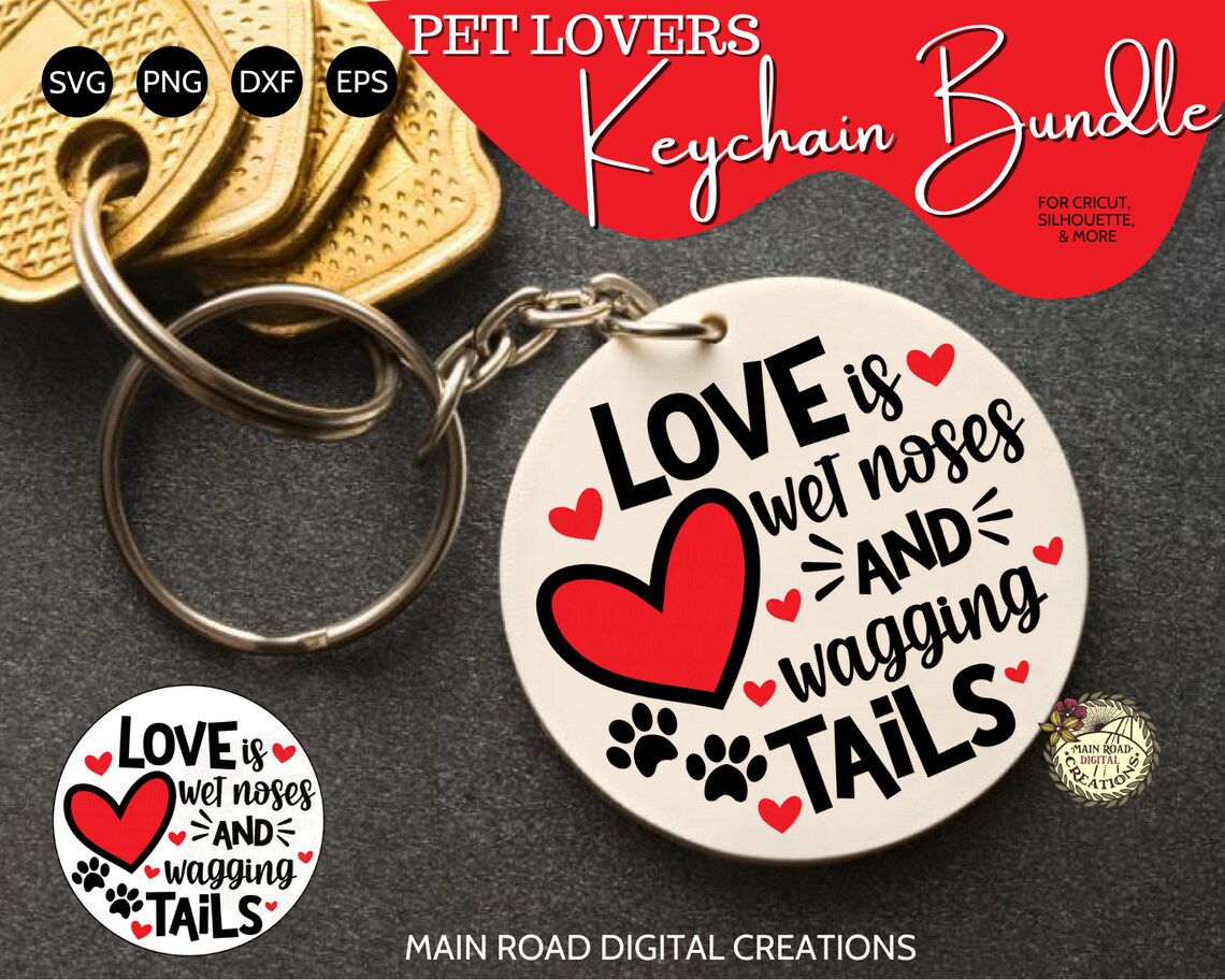 Pet Lovers Keychain SVG Bundle-pet Quotes for Keychains-pets - Etsy
