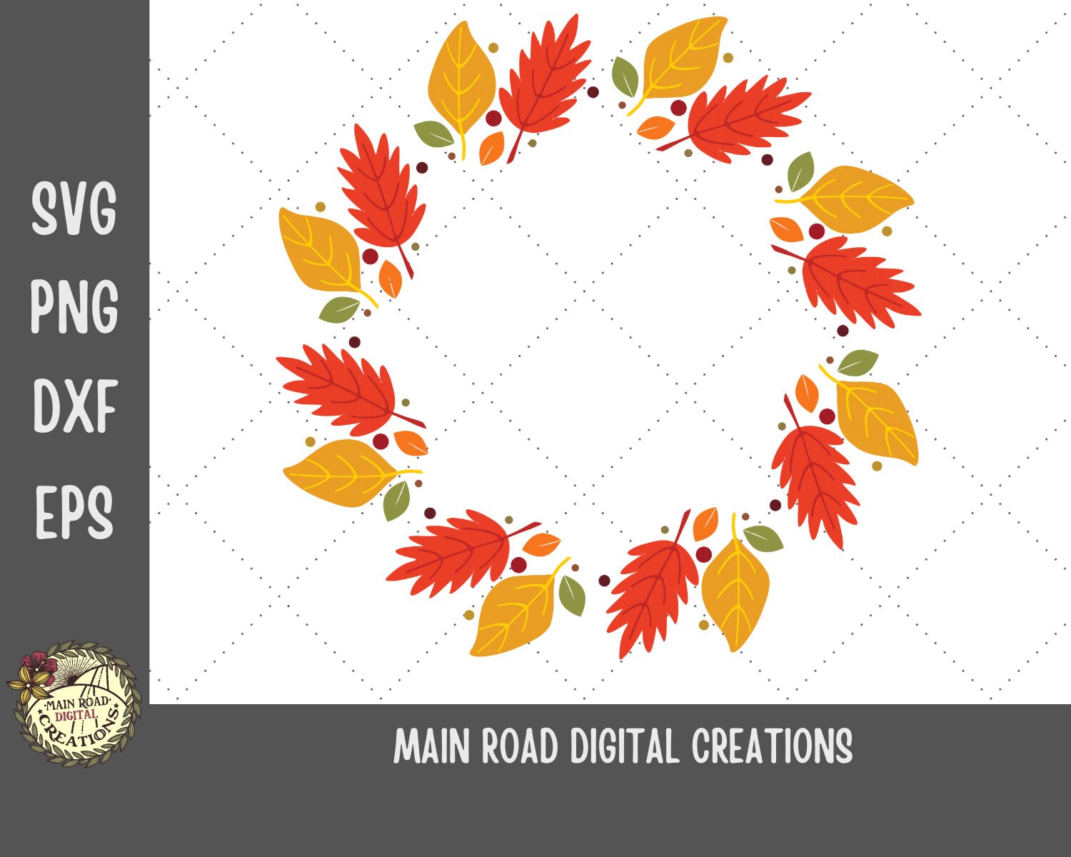 Fall Leaf Wreath SVG Bundle-fall Wreath-wreath SVG Design for | Etsy