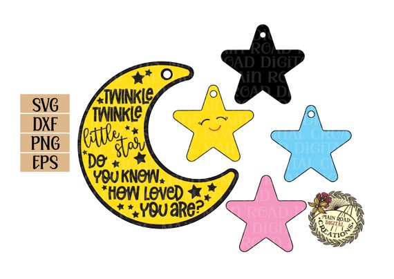 Acrylic Shape Keychain Svg-twinkle Twinkle Little Star | Etsy