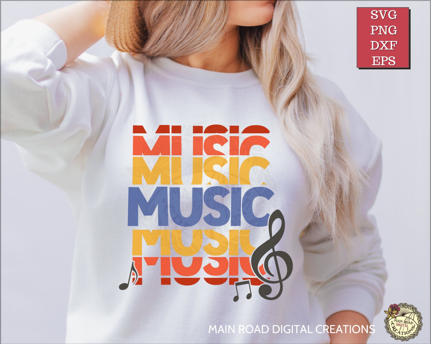 Music Svg-stacked Mirrored Cut File for Music Lovers-musical - Etsy