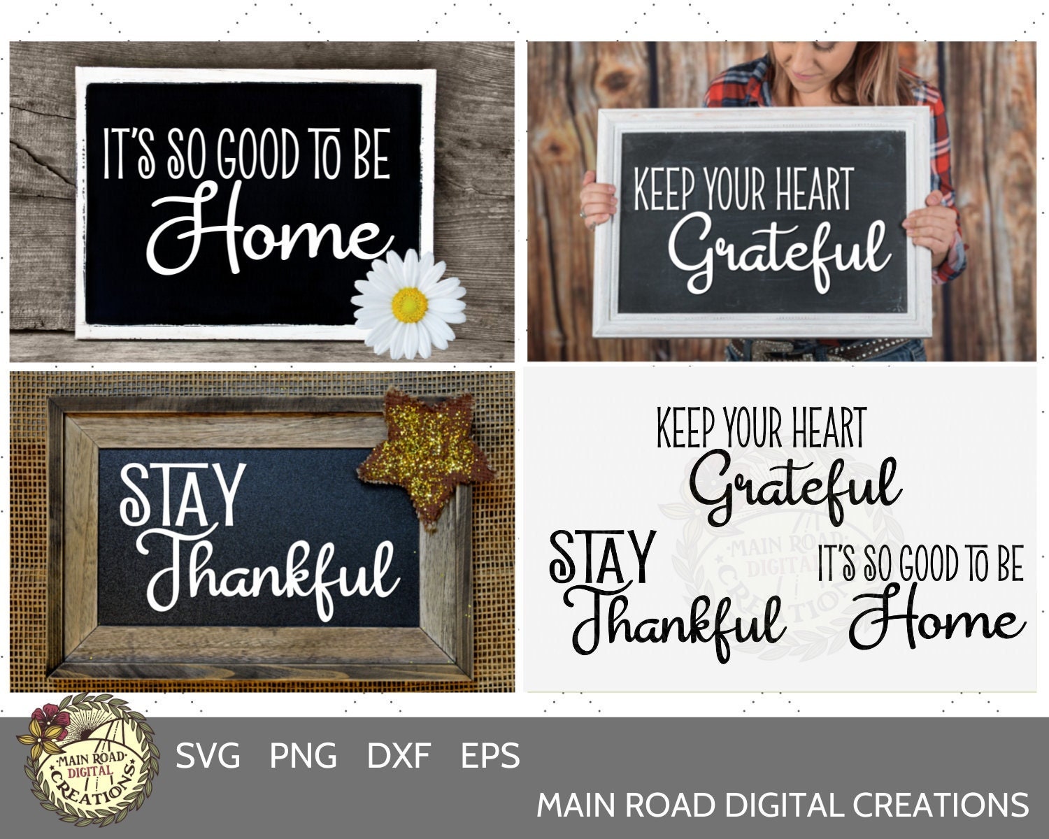 Home Signs SVG Bundle-3 Farmhouse Style SVG Designs for Signs - Etsy