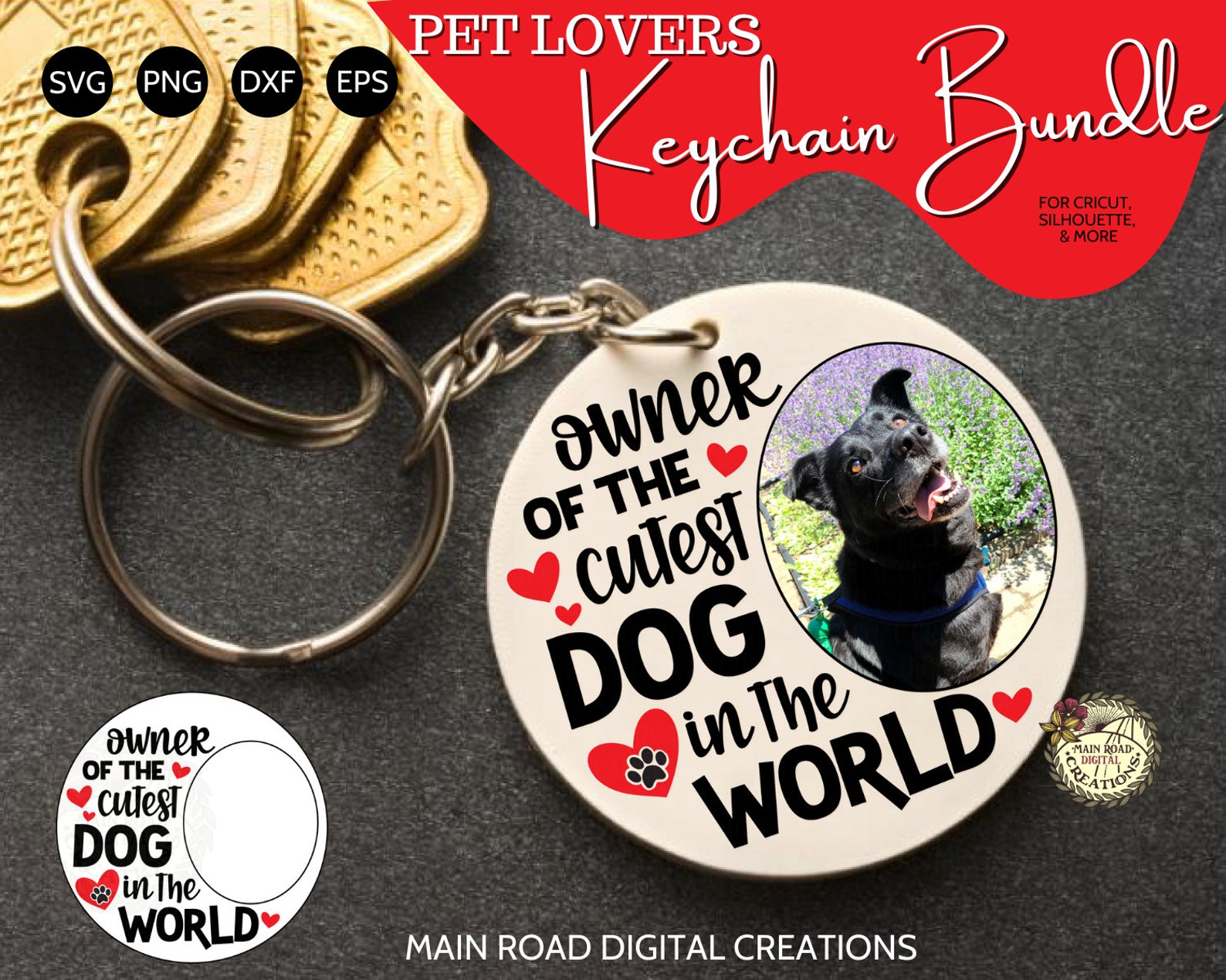 Pet Lovers Keychain SVG Bundle-pet Quotes for Keychains-pets Photo ...