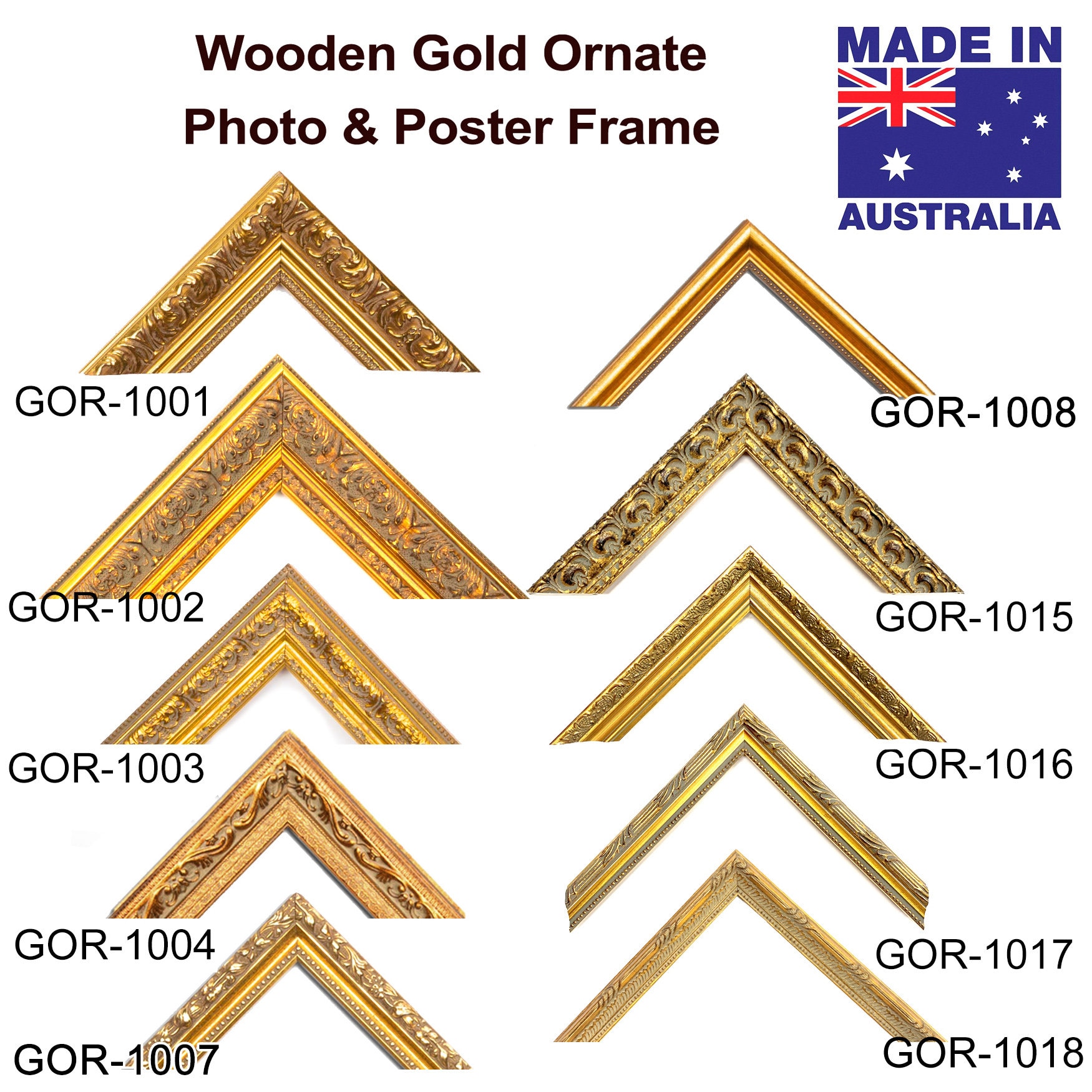 Square Ornate Gold Timber Frames Wooden Picture Frame for Wall - Etsy ...