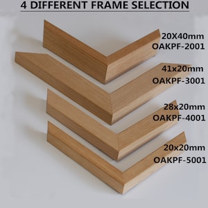 X-large Handmade Wooden Oak Photo Frames Picture Frames for Wall Art A2 ...