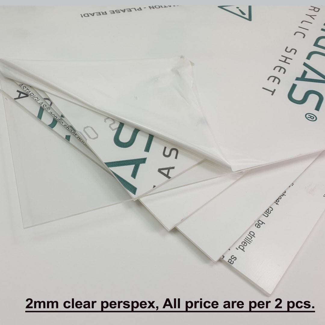 2mm Thick Clear Acrylic Sheets Perspex for Photo Frame Wall Frame ...