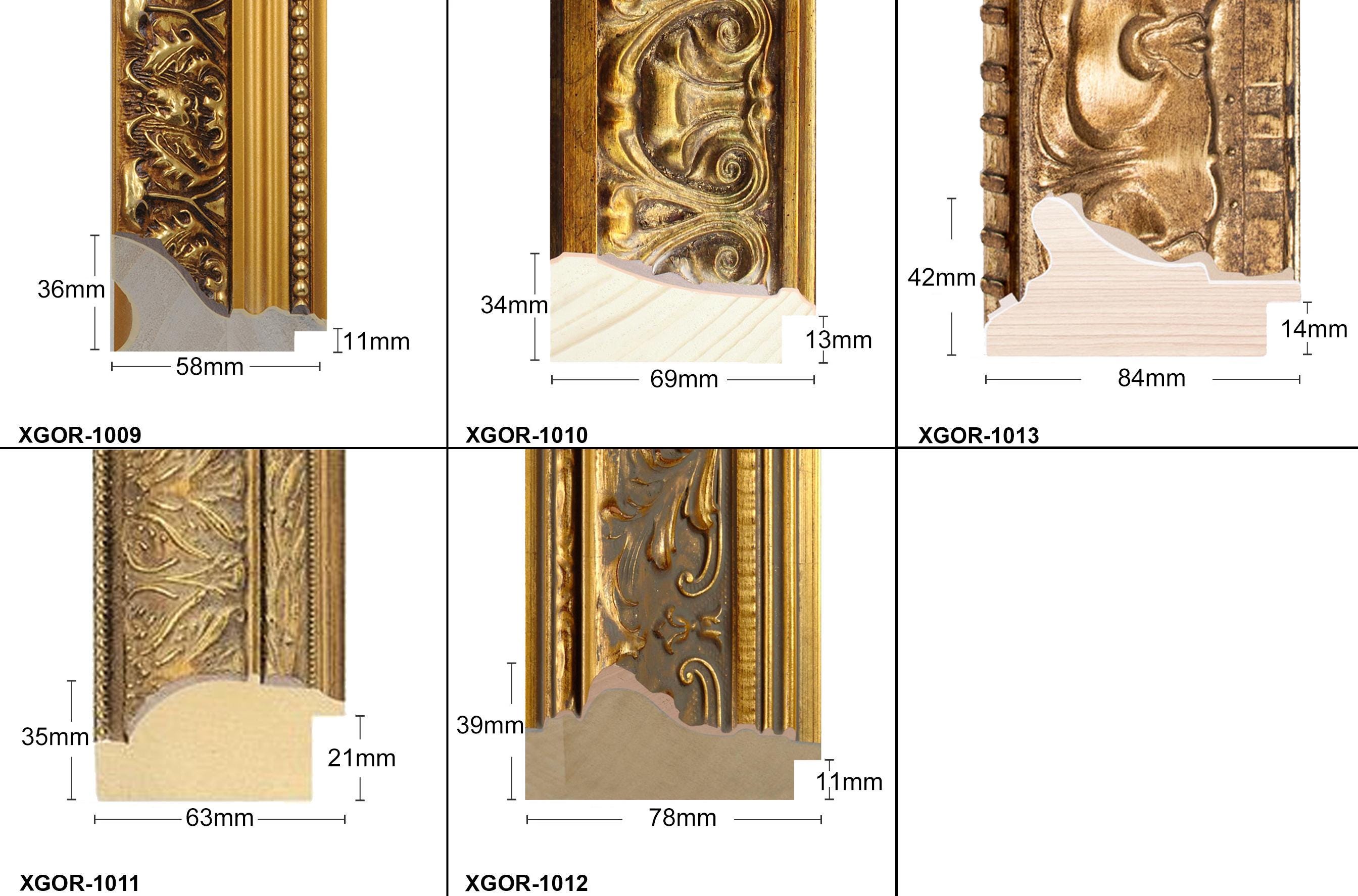 Antique Thick X-large Ornate Gold Timber Chunky Picture Frames Handmade ...