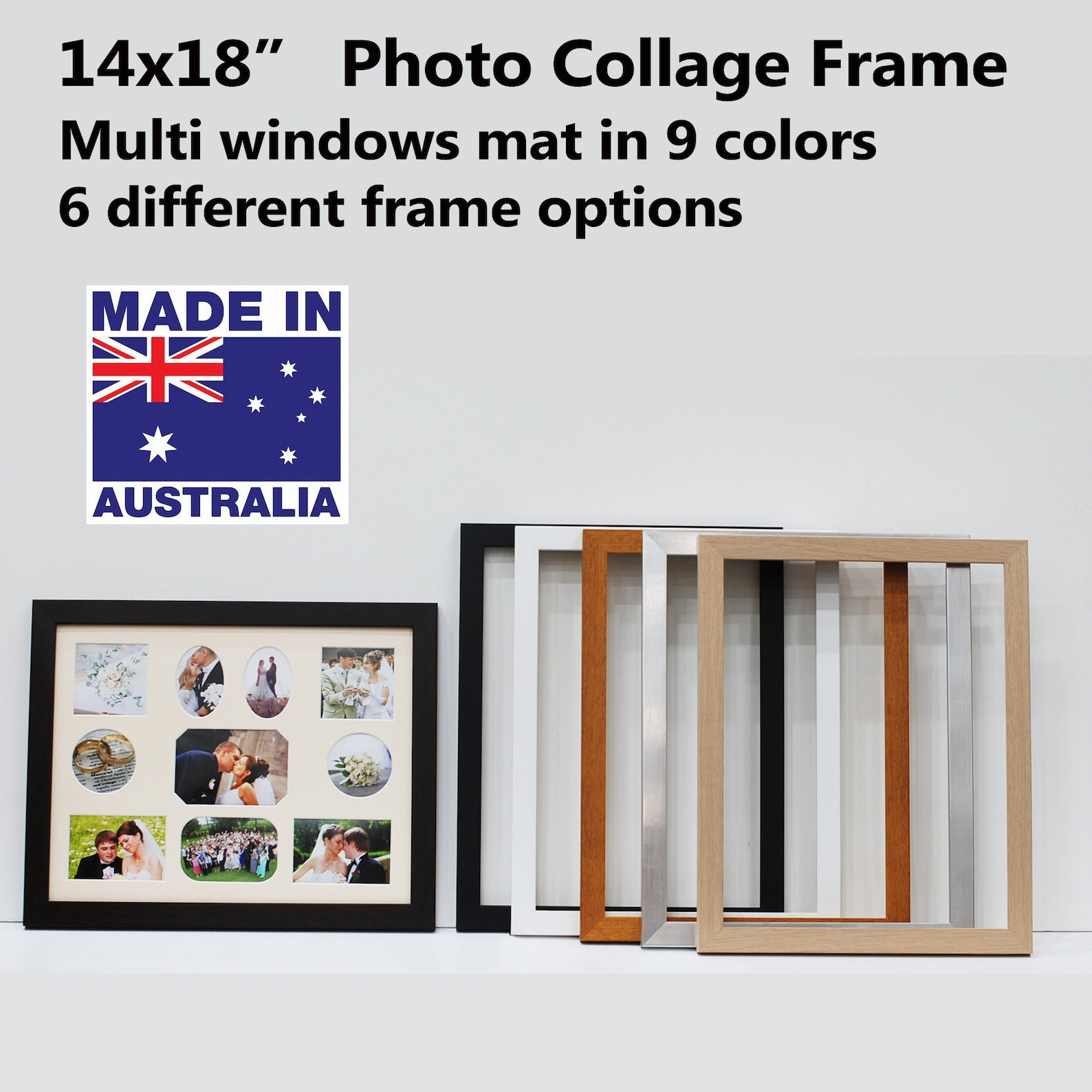 Multi-window Photo Collage Frame 14x18" - Etsy