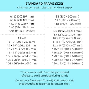 Frameless Clip Frames - A0, A1, A2, A3, A4, B1, B2, B3, 16x20", 16x24 ...