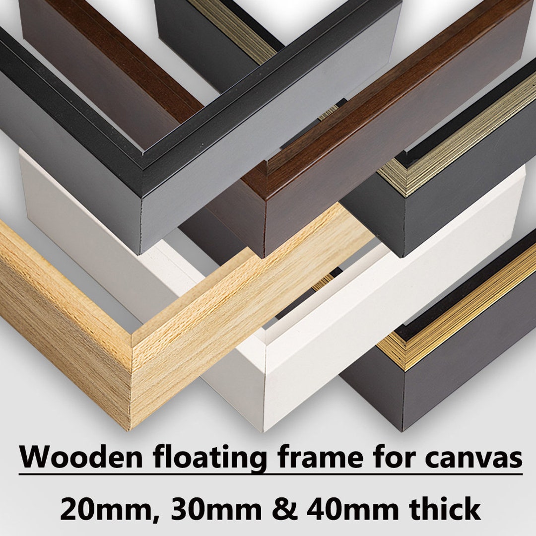 Timber Floating Frame Wooden Picture Gallery Frames for Canvas - Etsy ...