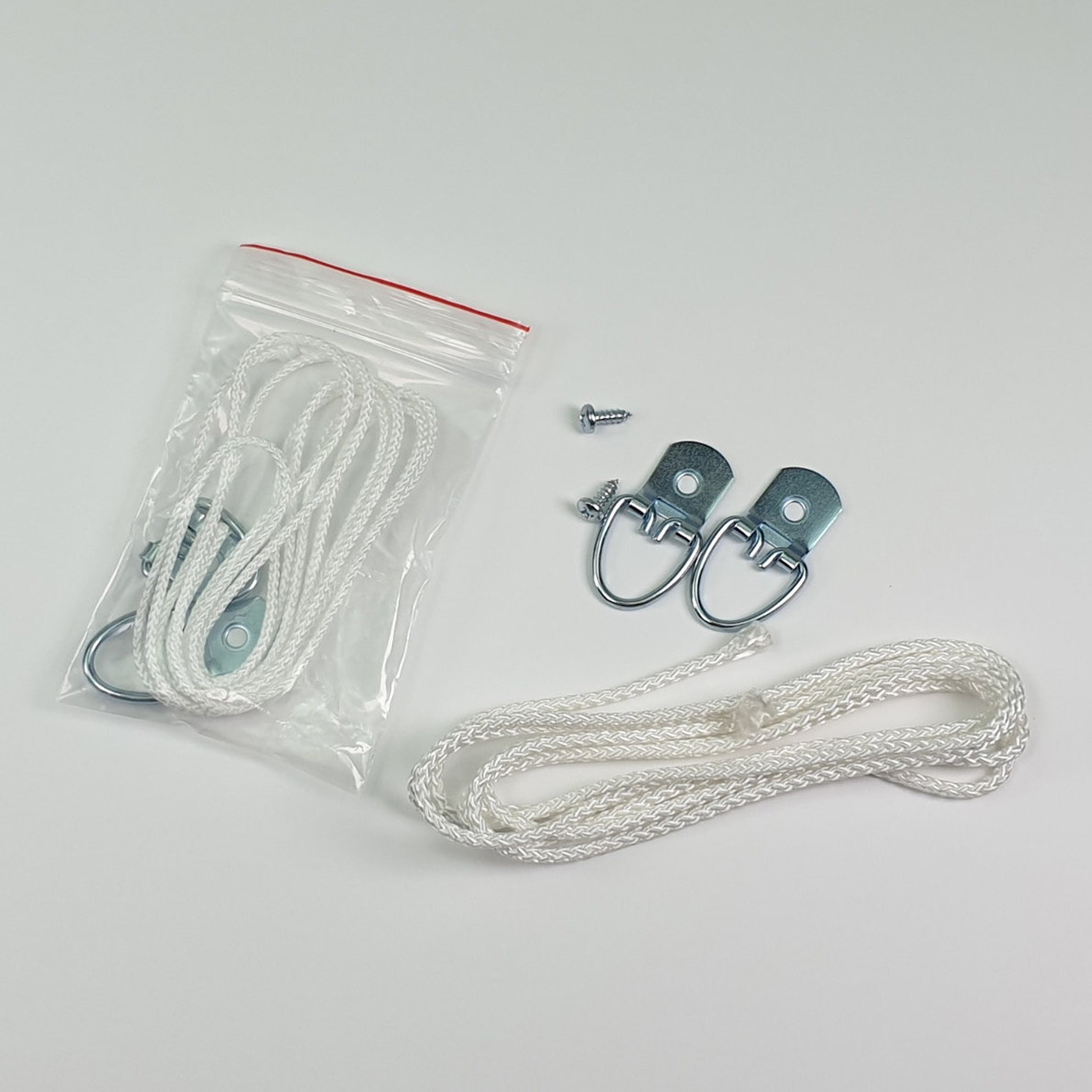 Picture Hang String Set, With 2-drings, 2 Screws and String, Wall Hooks ...