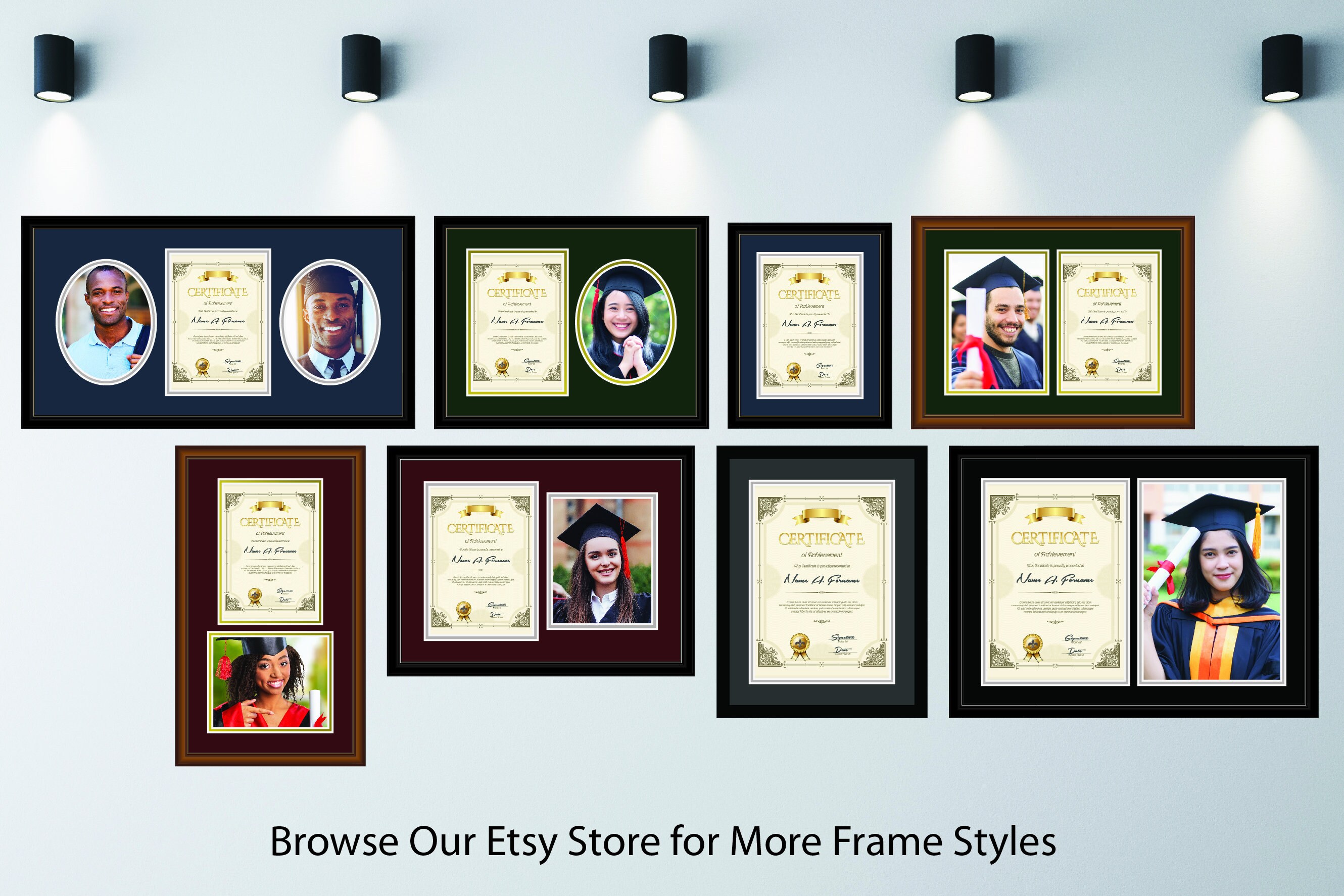 Certificate Frame 2xa4 Windows Double Mat - Etsy Australia