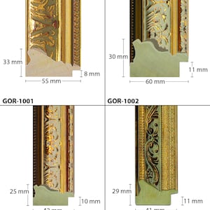 Ornate Gold Timber Picture Frames Wooden Frame X-large A2, A1, A0 ...