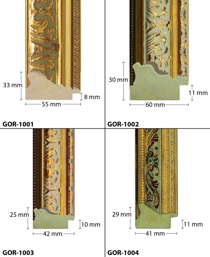 Ornate Gold Timber Picture Frames Wooden Frame X-large A2 A1 - Etsy ...