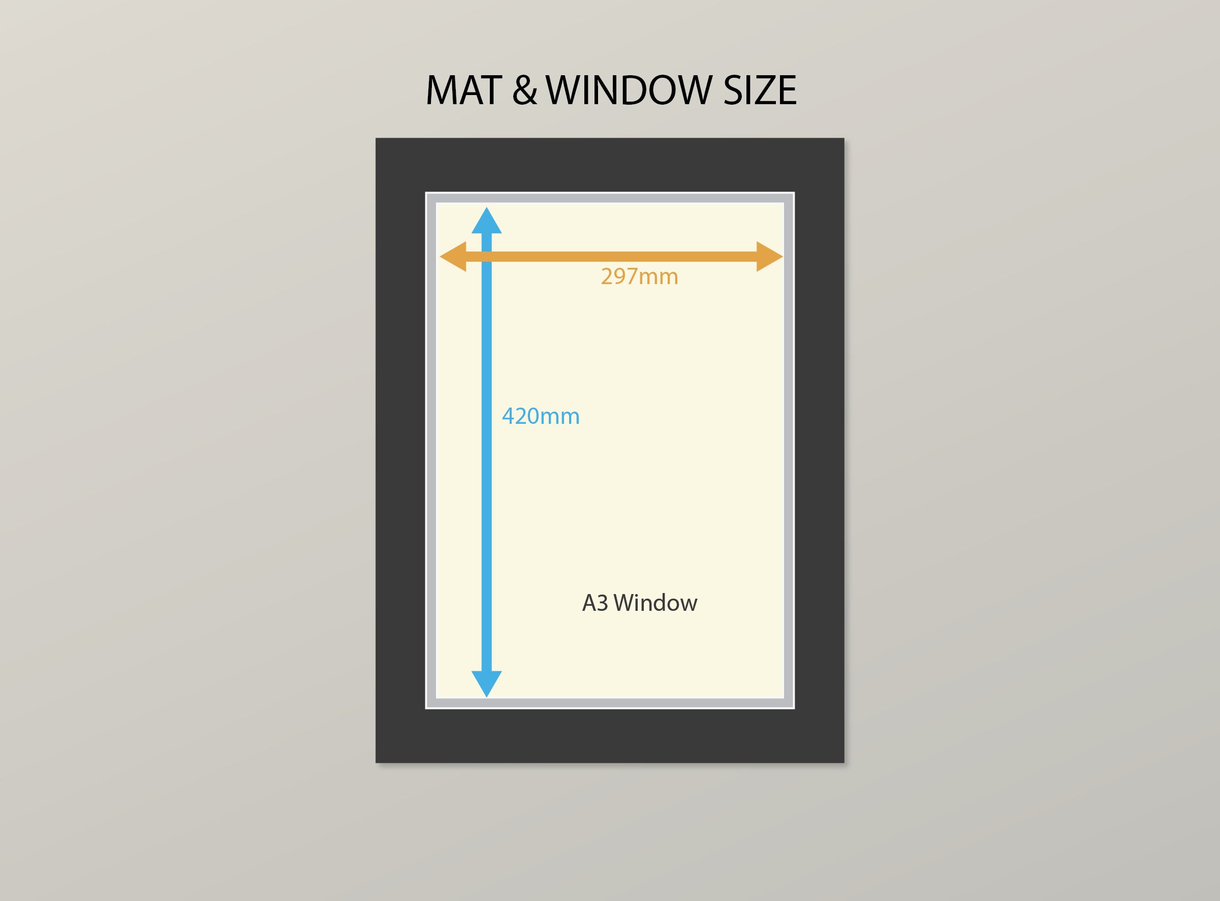 Certificate Frame - A3 Window - Double Mat - Etsy Australia