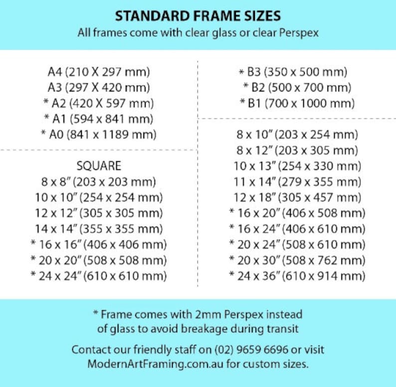 Aluminium Poster Frames - Etsy