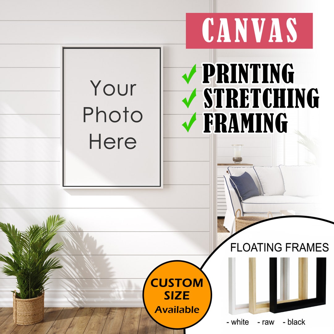 Customizable Personalized Family Photo Canvas Printing, Stretching or ...