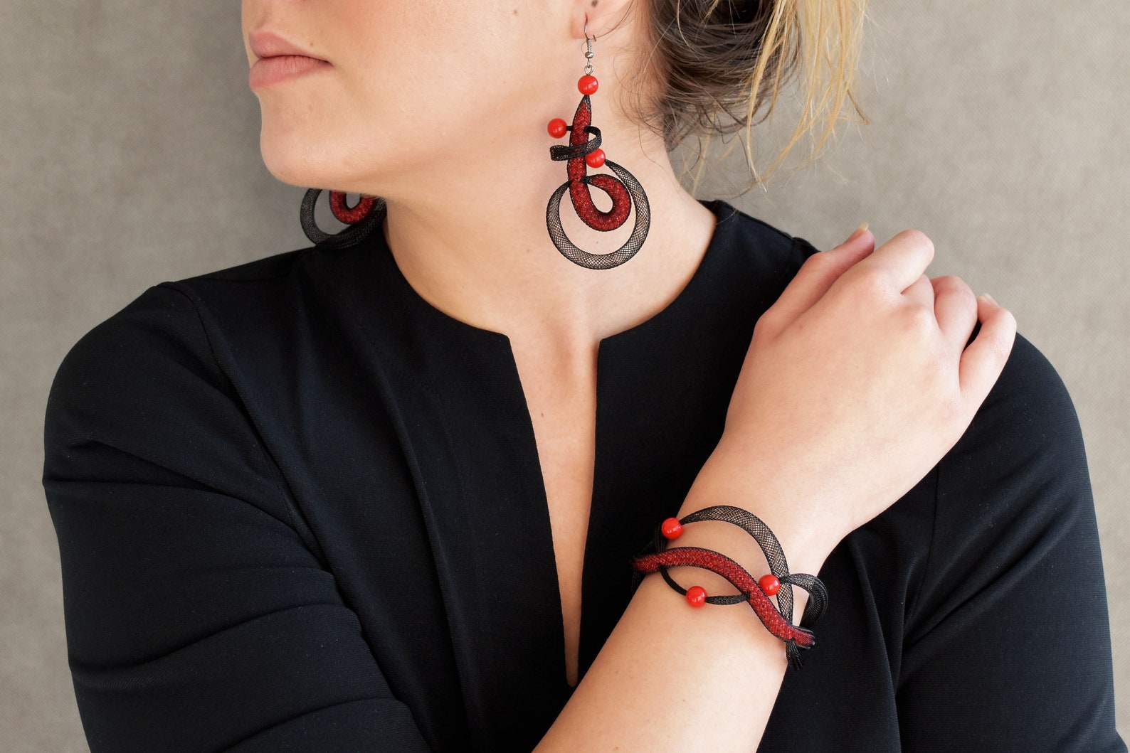 Artistic Figurine Earrings, Dance Earrings, Drop Earrings, Contemporary ...