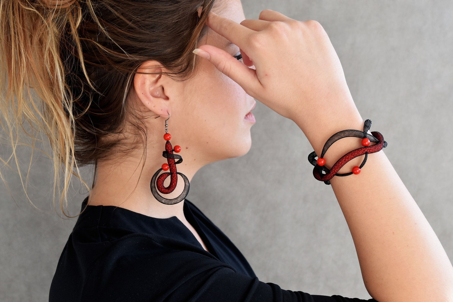 Artistic Figurine Earrings, Dance Earrings, Drop Earrings, Contemporary ...