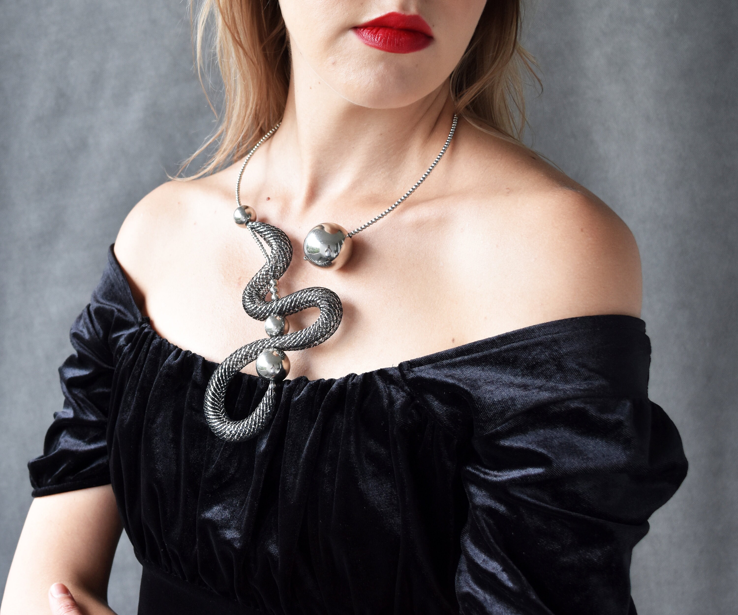 Open Collar Stylish Silver Open Necklace Asymmetric - Etsy