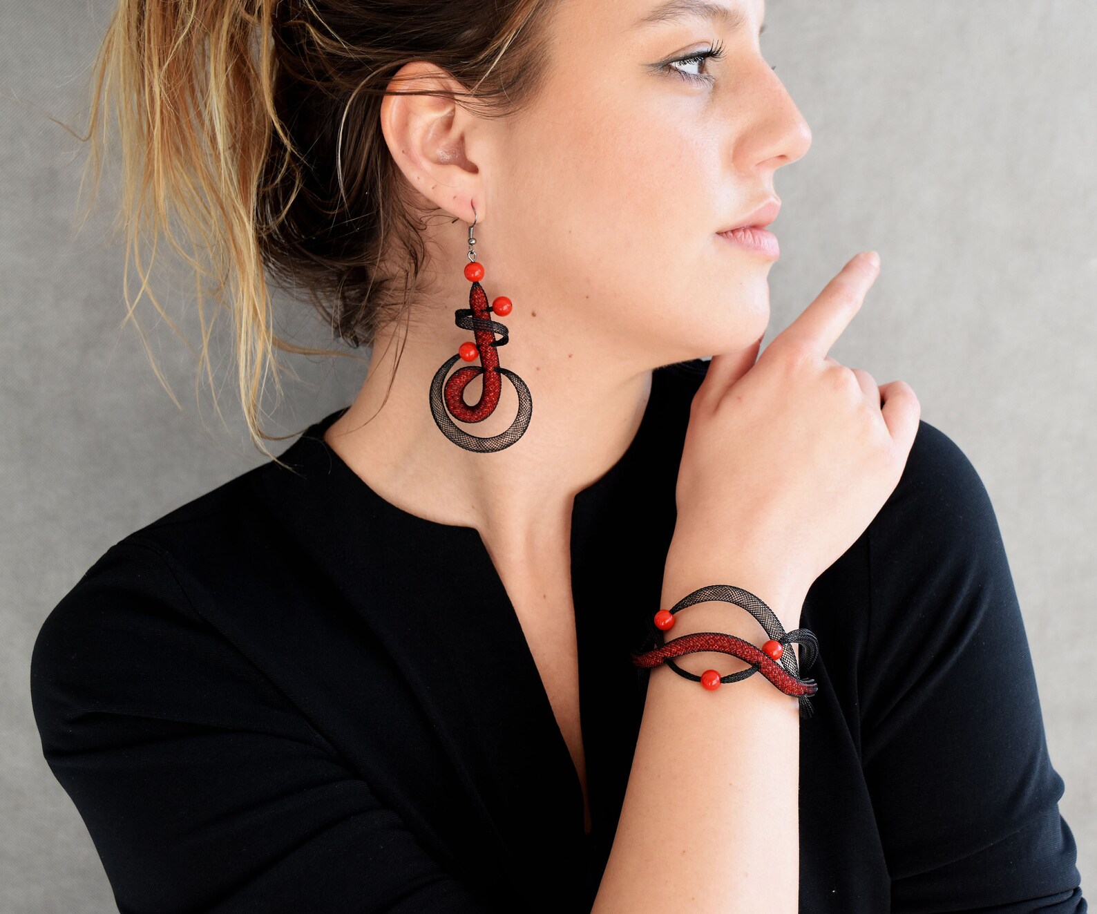 Artistic Figurine Earrings, Dance Earrings, Drop Earrings, Contemporary ...