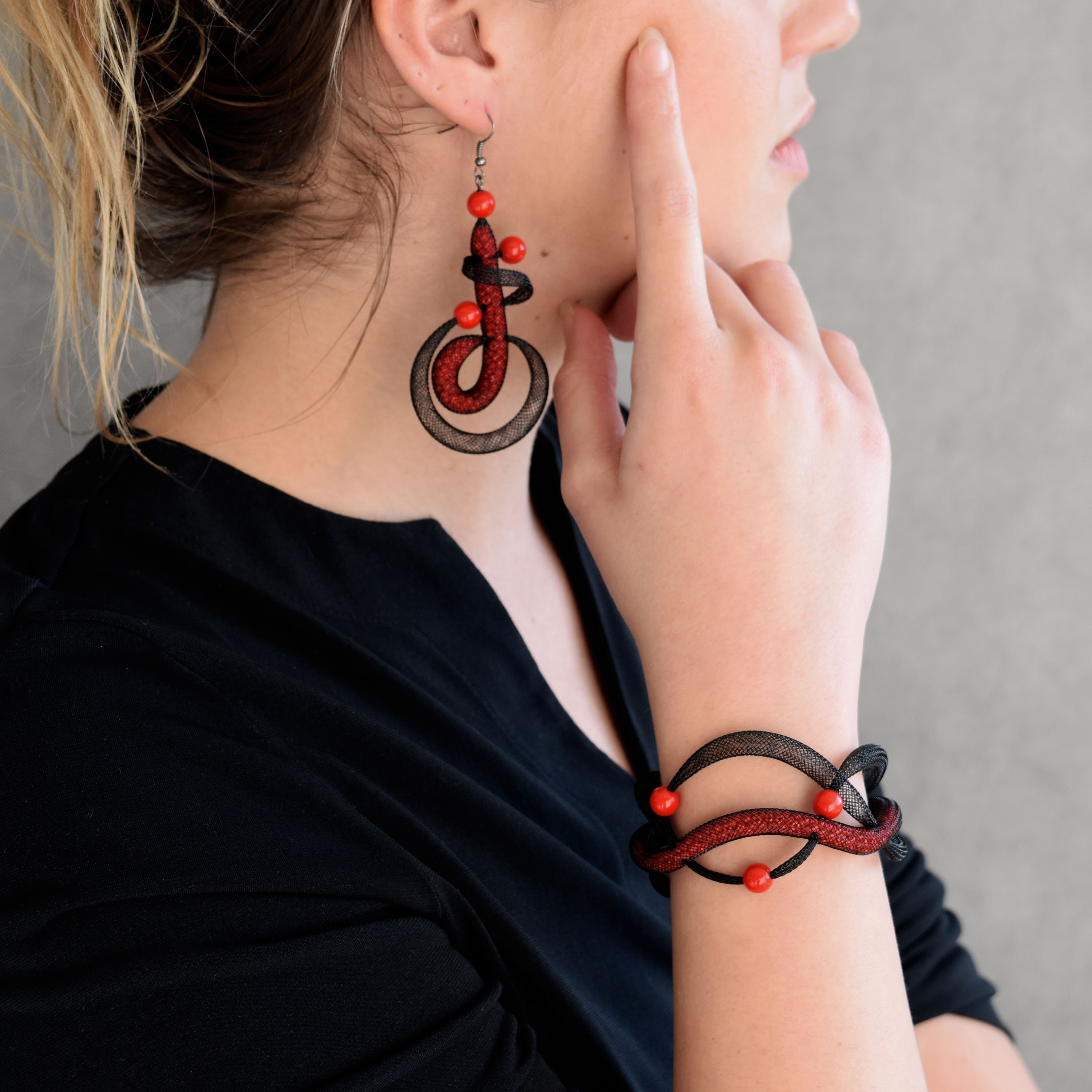 Artistic Figurine Earrings, Dance Earrings, Drop Earrings, Contemporary ...