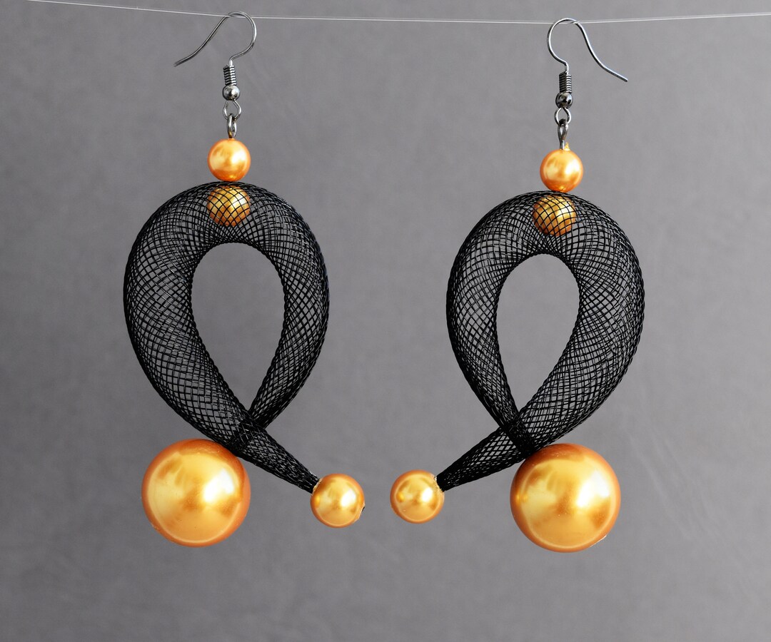 Minimalist Earrings, Art Necklace, Abstract Earrings, Modern Earrings ...