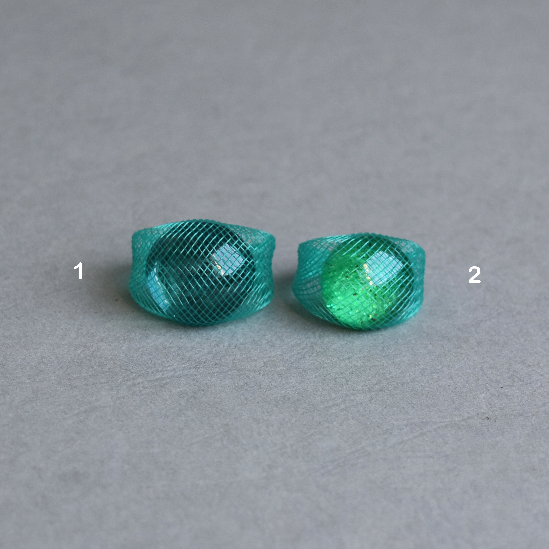 Green Multi Shades Ring, Statement Art Ring, Fashion Ring, Contemporary ...