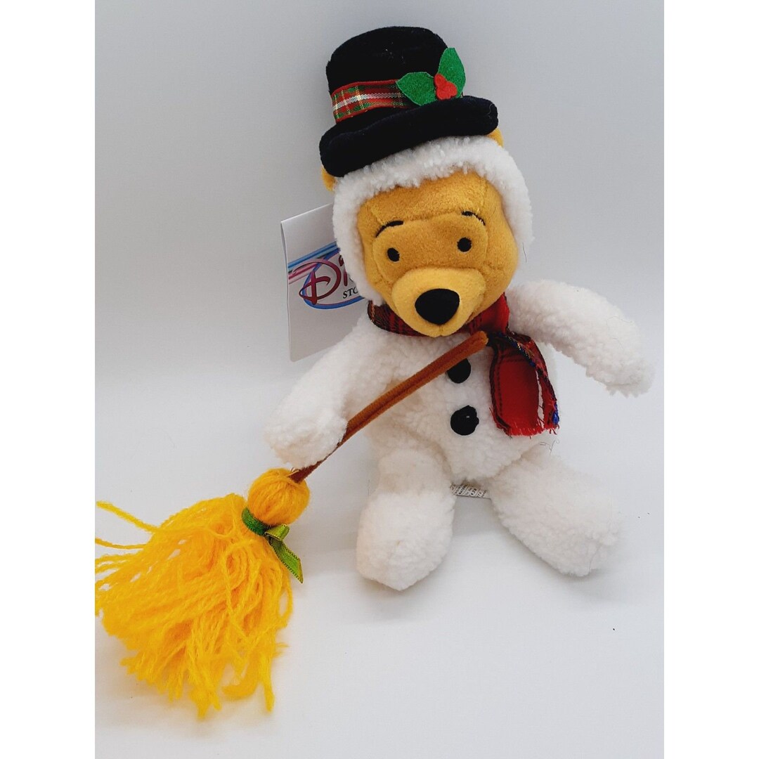 DISNEY Snowman Pooh Bear 8 Bean Bag Beanie Baby NEW With Tags 1990's - Etsy