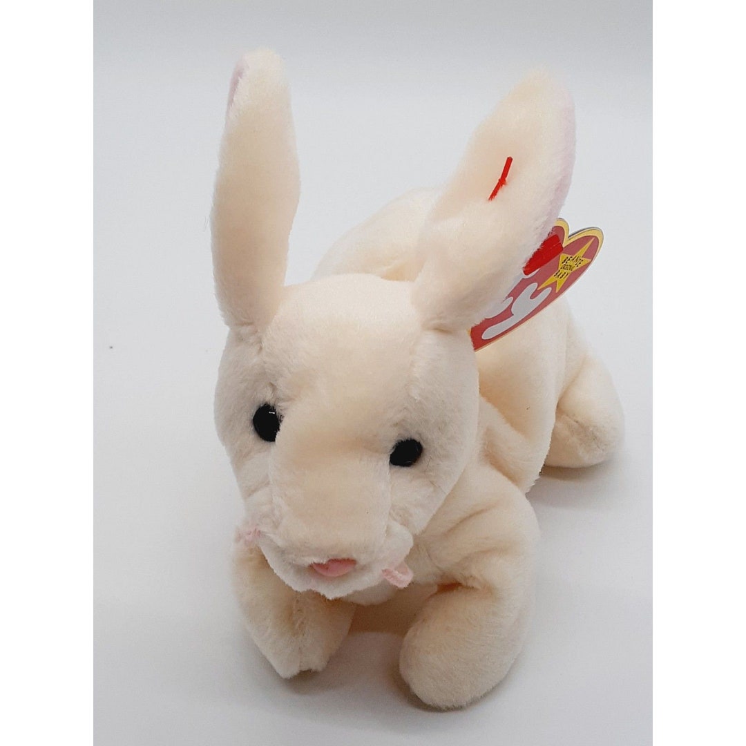 TY Nibbler the Bunny Rabbit Beanie Baby - NEW With Tags - Retired 07/09 ...